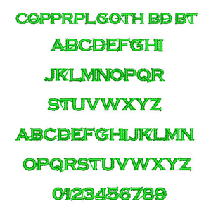 Quickly Embroidery Digitizing, Digitizing Fonts, Stock Fonts