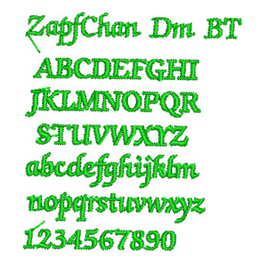Quickly Embroidery Digitizing, Digitizing Fonts, Stock Fonts