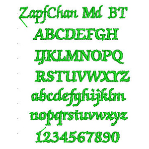 Quickly Embroidery Digitizing, Digitizing Fonts, Stock Fonts