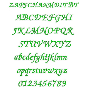 Quickly Embroidery Digitizing, Digitizing Fonts, Stock Fonts