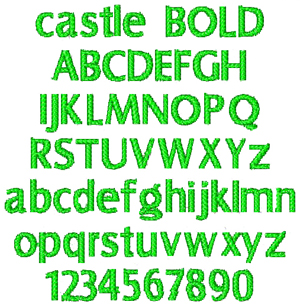 Quickly Embroidery Digitizing, Digitizing Fonts, Stock Fonts