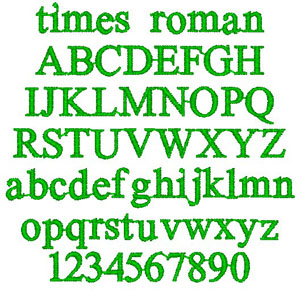 Quickly Embroidery Digitizing, Digitizing Fonts, Stock Fonts